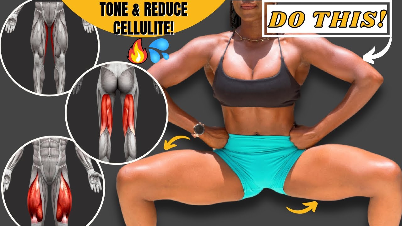 REDUCE CELLULITE | Intense LEG|THIGH|BUTT WORKOUT | Quickly Tone Inner & Outer Thighs At Home ...