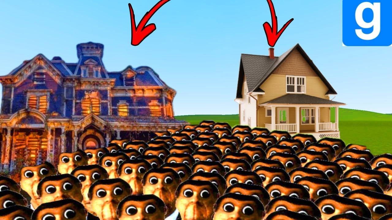 Obunga Family Vs Houses Garry's Mod (Part 4) - YouTube
