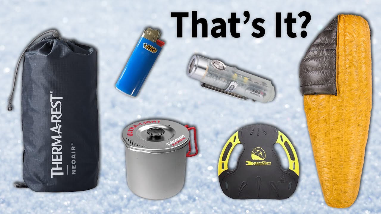 I Tried Extreme Ultralight Winter Camping... - YouTube