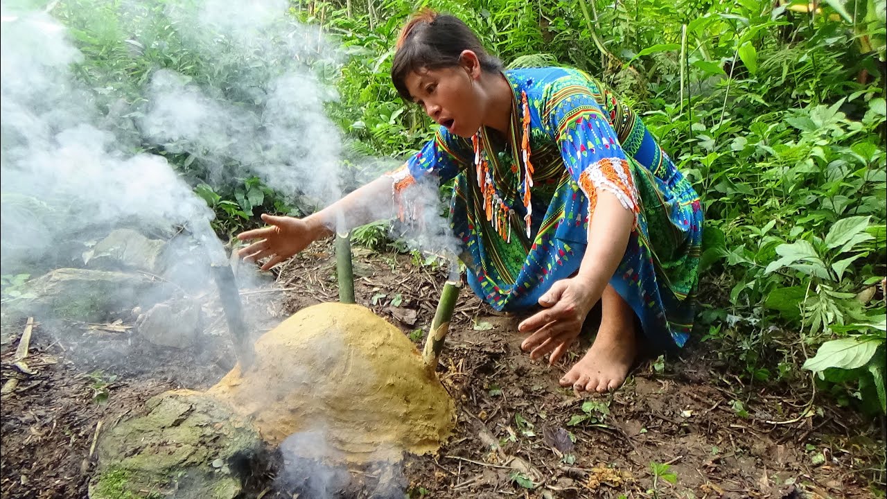 Primitive Life - Steaming Fish With Very Unique Stones | Survival Tools ...