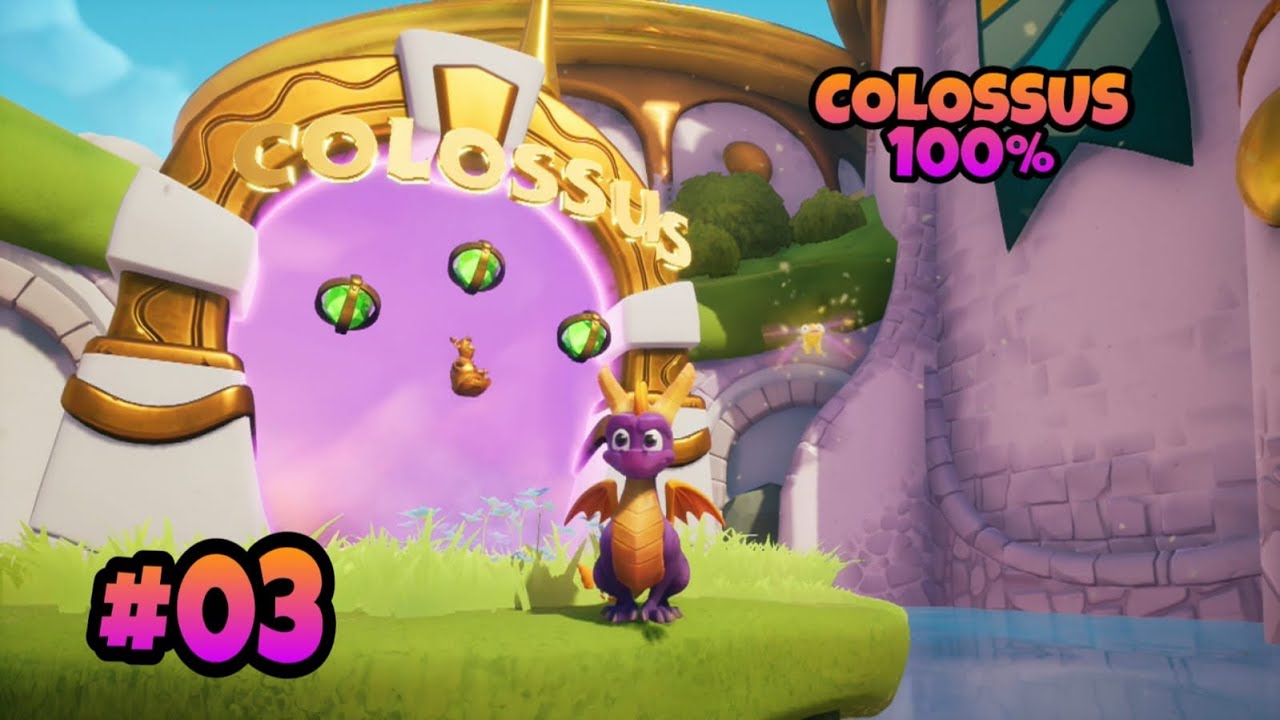 Spyro 2 Ripto's Rage:Reignited Trilogy - Colossus 100% - YouTube