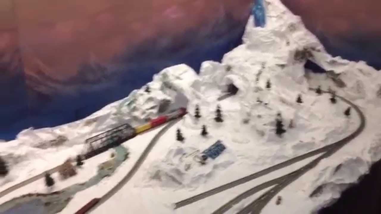 Frozen Themed Model Train Layout - YouTube