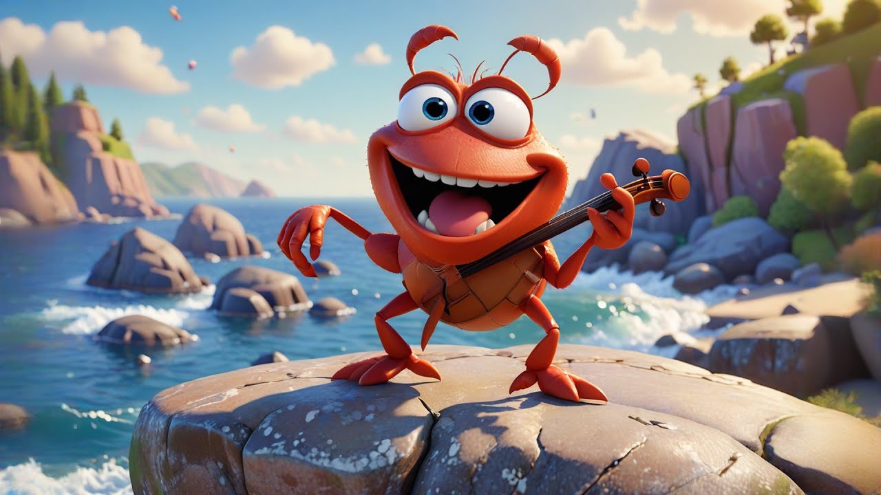 The Crab Who Played the Violin 🦀🎻 | Fun Music Story for Kids ...