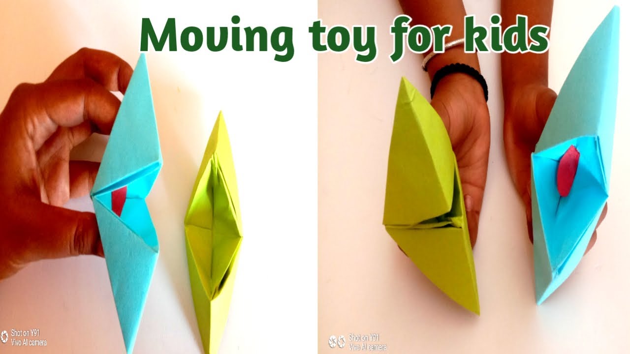 Moving paper toy for kids /🐶/ simple paper toy for kids - YouTube