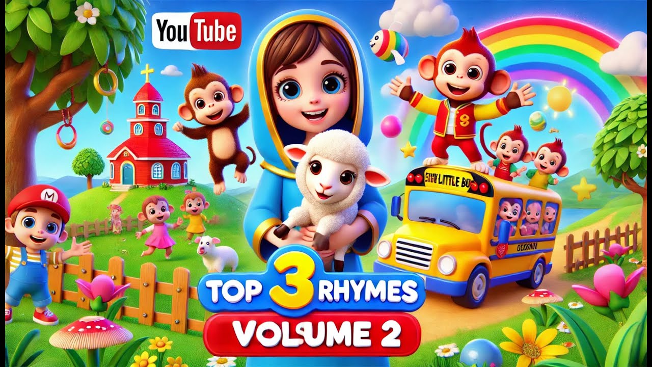 Top3 Most Popular Nursery Rhymes Collection - Volume -2 || Nursery ...