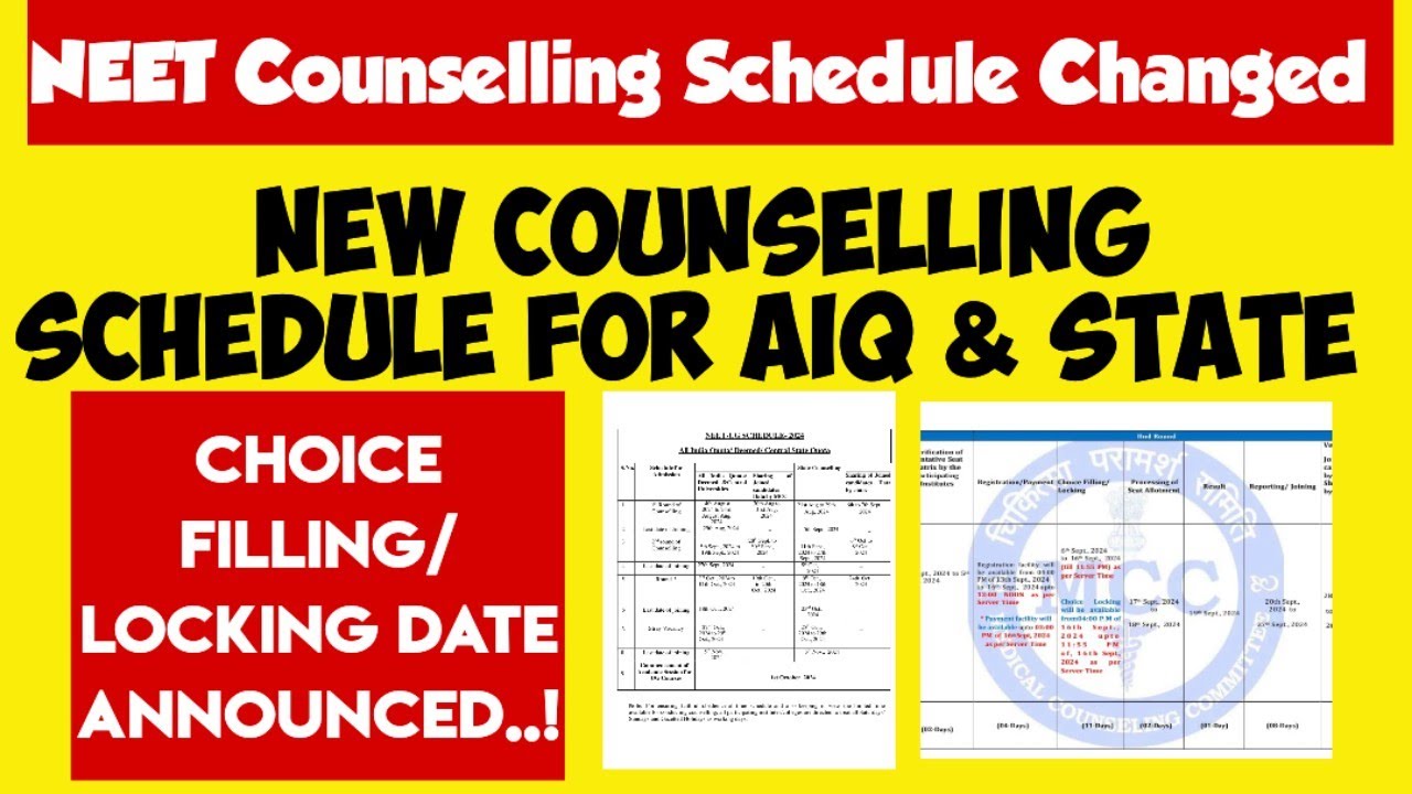 NEET counselling 2024|Counselling date extended|New counselling ...