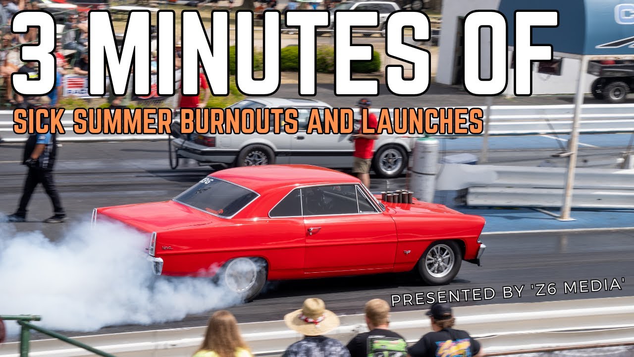 3 Minutes of burnouts and launches - YouTube