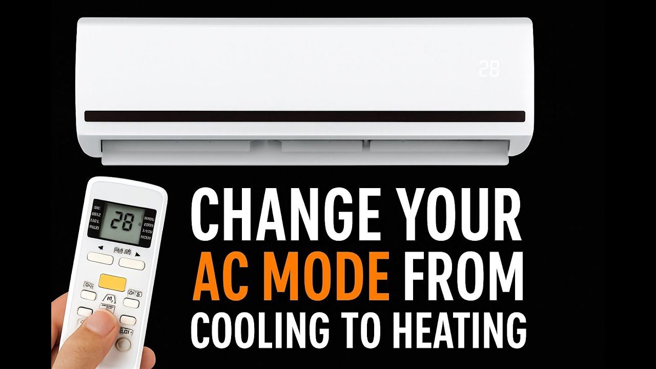 How to Change Your AC Mode from Cooling to Heating | AC Remote Setting ...