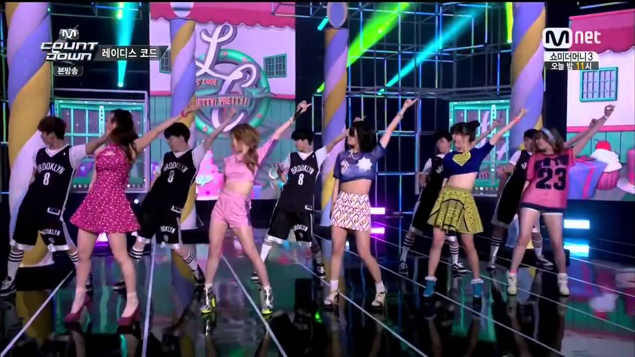 140710 Ladies' Code - Pretty Pretty @ M! Countdown - YouTube