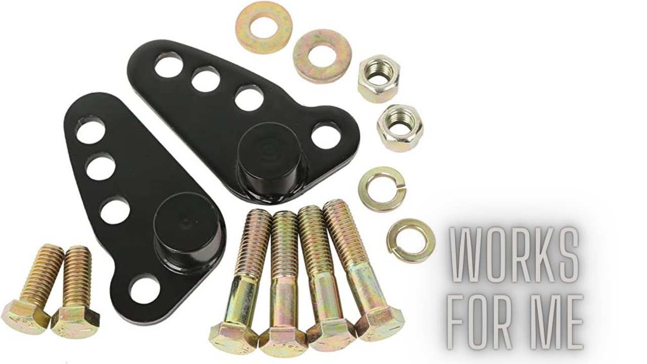 HD Lowering Mounts Post Install review - YouTube