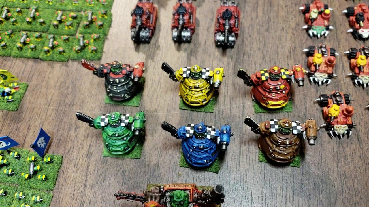 Update: Warhammer 40k Epic Space Marine Ork Force - YouTube