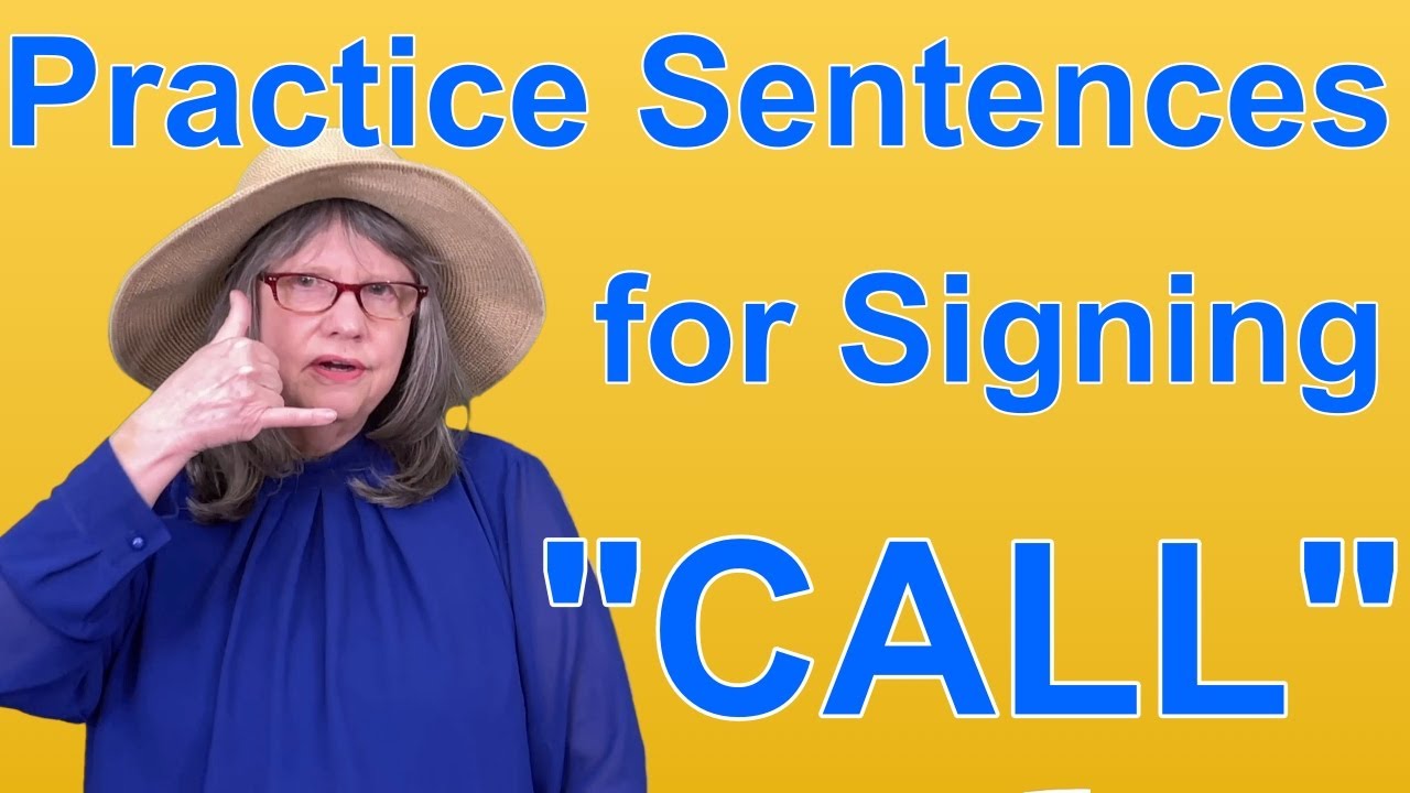 Practice ASL Sentences for CALL — ASL Word Of The Day Word 205 - YouTube
