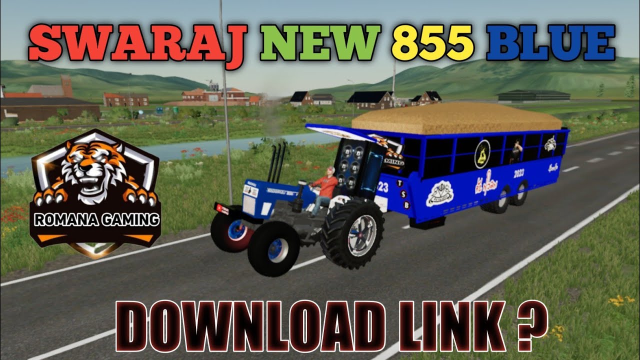 New Swaraj 855 Blue New Modified Fs22 | Link Coming | #swaraj855 - YouTube