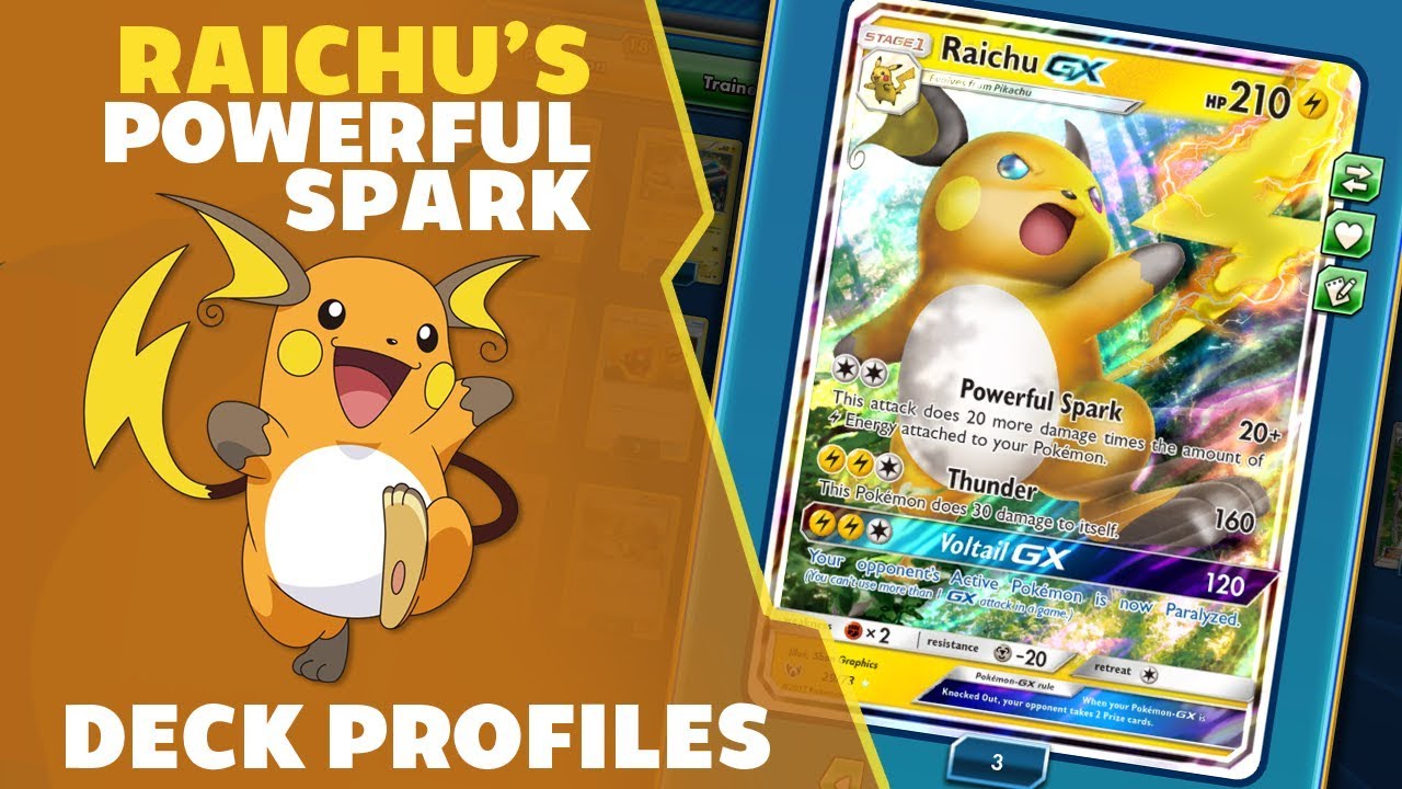 Deck Profile Ep 56 -Raichu-GX's Powerful Spark- Pokemon Trading Card ...