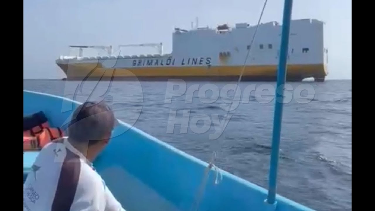 Encalla el buque Grande Senegal de Grimaldi Lines en costas de Yucatán ...