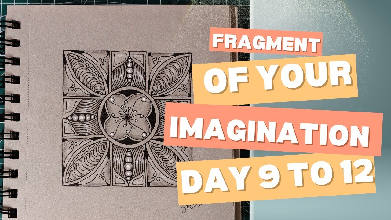 Zentangle art with fragments Precious , Shu-May, Palg and Molygon - YouTube