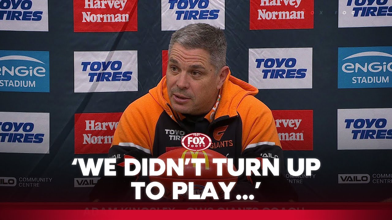Kingsley talks through tough away win 📈 | GWS Press Conference | Fox ...