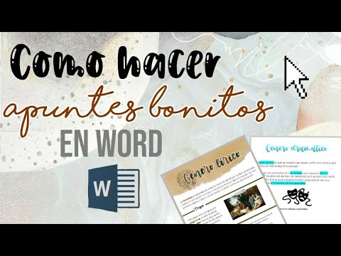 COMO HACER APUNTES BONITOS DIGITALES EN WORD - YouTube