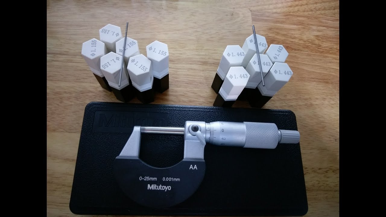 High precision thread measuring wire set for sale - YouTube