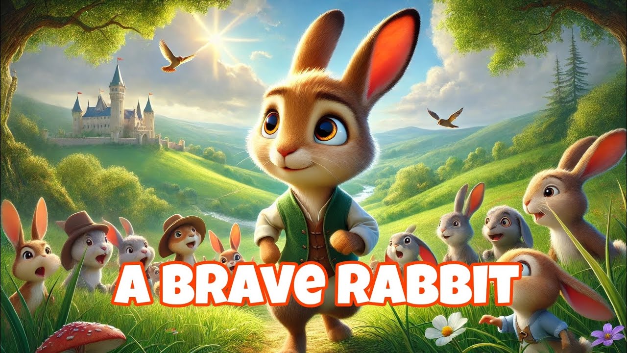 #cartoon A brave little rabbit cartoon for kids | Kids bedtime story ...