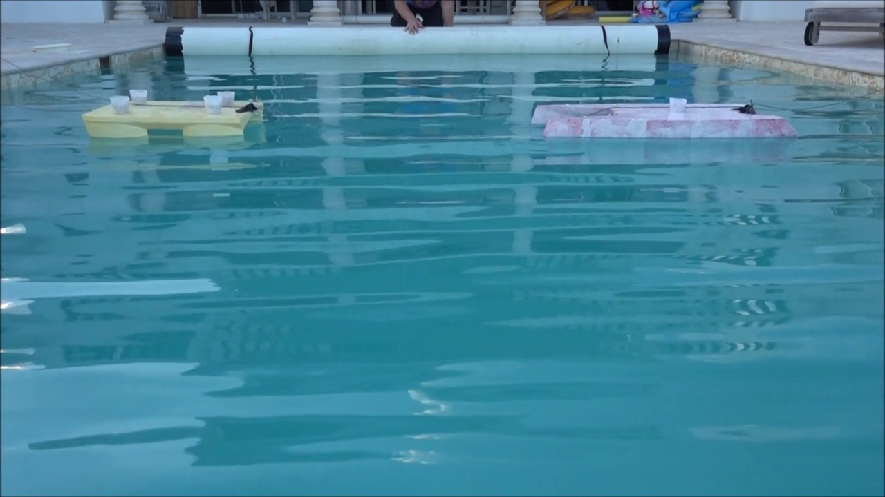 Two Models in Wave Tank 2017 04 14 - YouTube