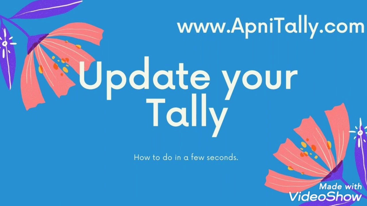 How to update your Tally ERP 9 to latest release in just a few seconds ...