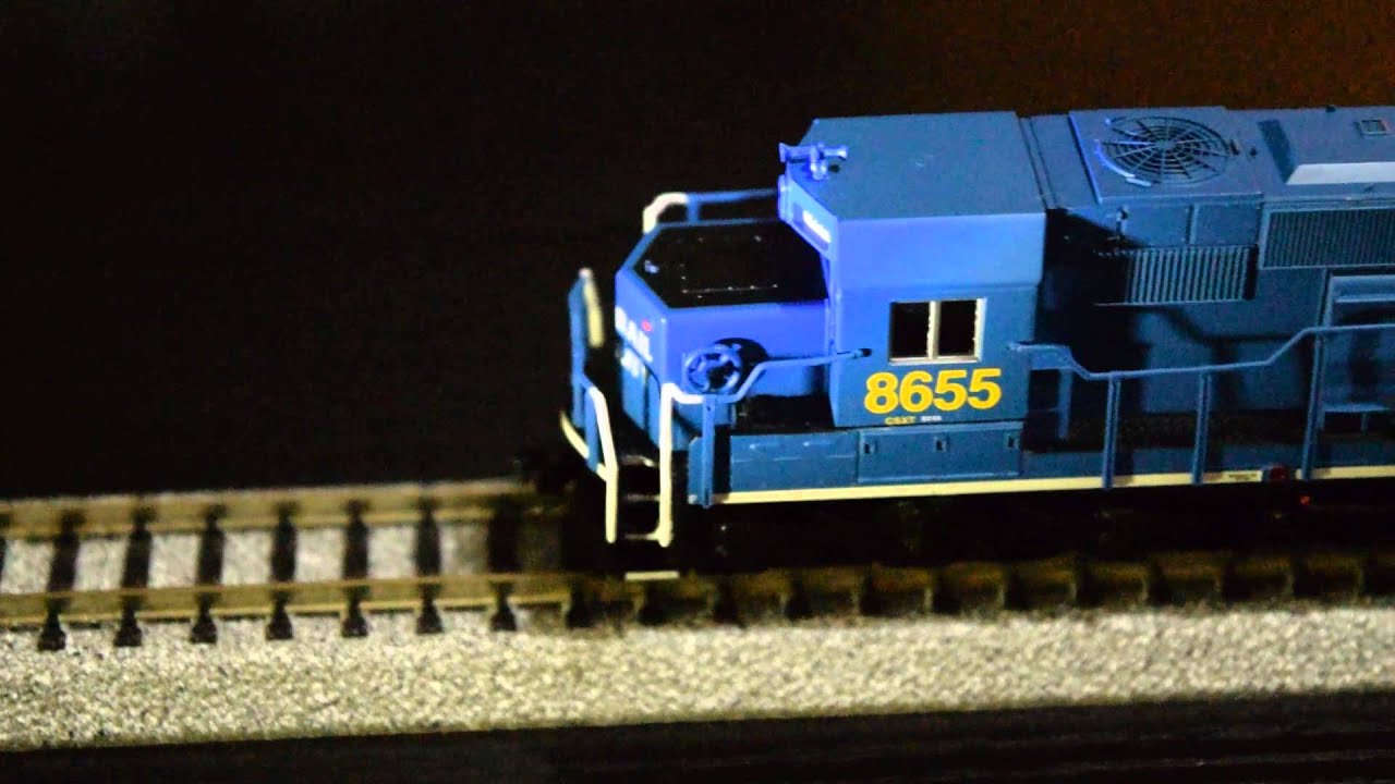 Review N Scale Atlas SD50 Conrail (Patched to CSXT 8655) - YouTube
