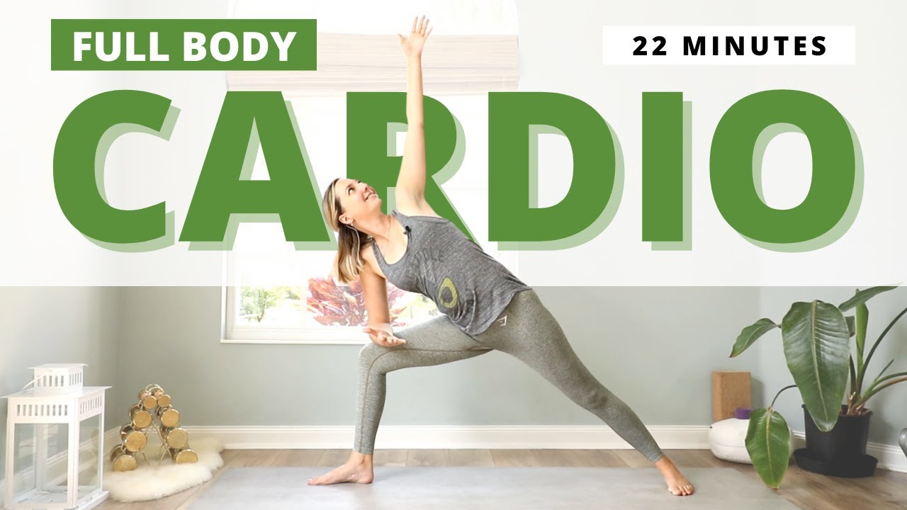 Full Body Cardio Yoga | 20 minutes Power Yoga for Beginners | High ...