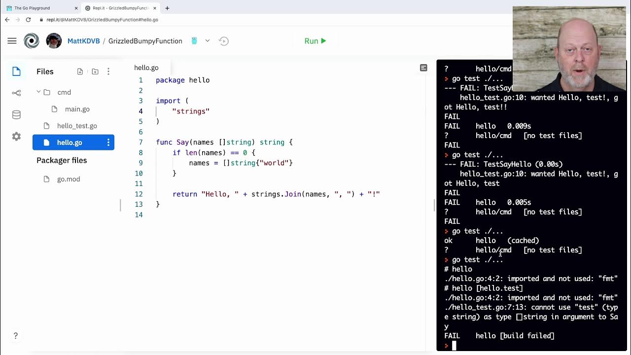 Go Class: 02 Simple Example - YouTube