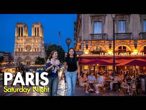 Saturday Night in Paris...But Something Feels Different | Le Marais to Notre-Dame | 4K Paris Walk