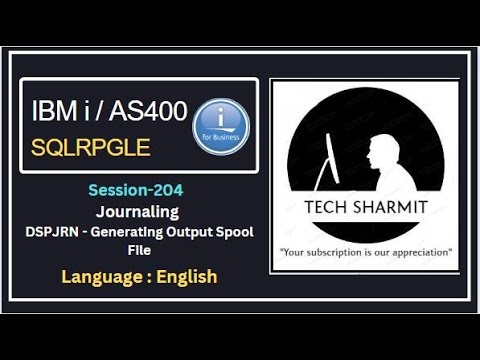 Spool file generation for journal entries | ibmi training | as400 tutorial for beginners - YouTube