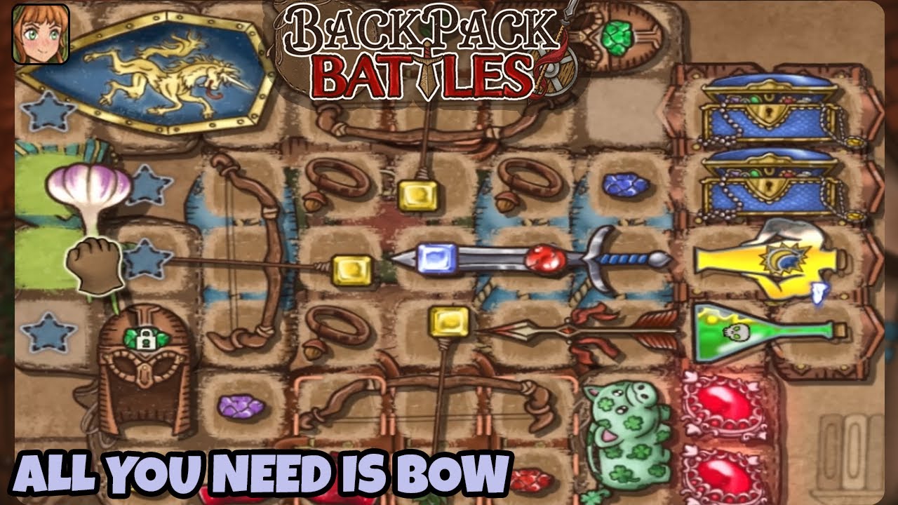 One Hero Longsword And Three Bows | Backpack Battles - YouTube