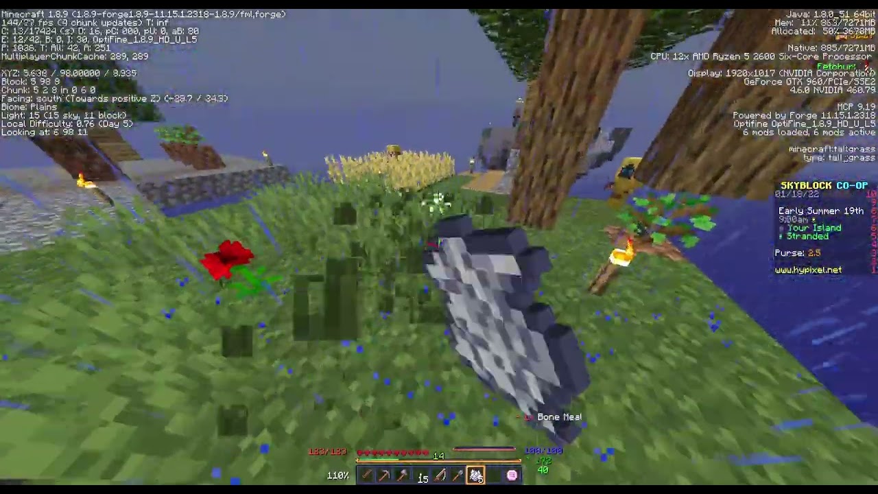 Skyblock Stranded - How to Get Wheat and Seeds - YouTube