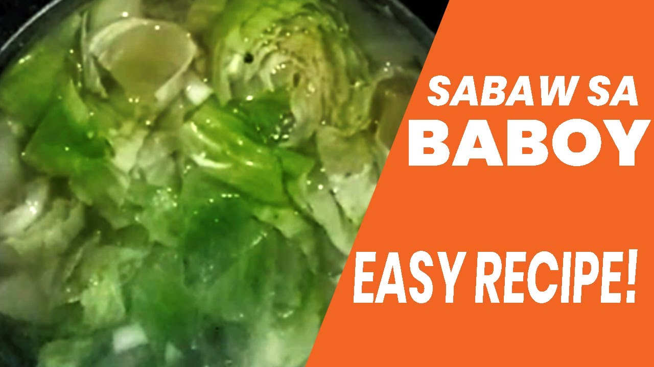 HOW TO COOK sabaw na baboy my version - YouTube