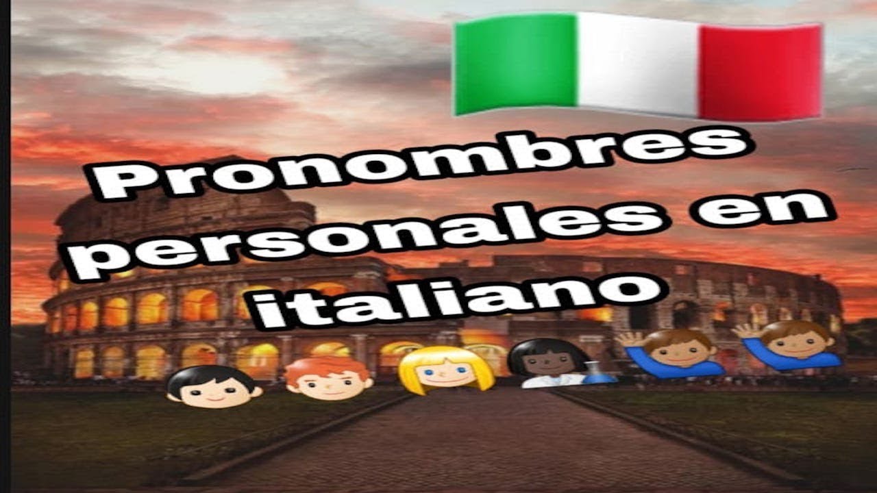 Pronombres personales en italiano #Clasesdeitaliano #1 - YouTube