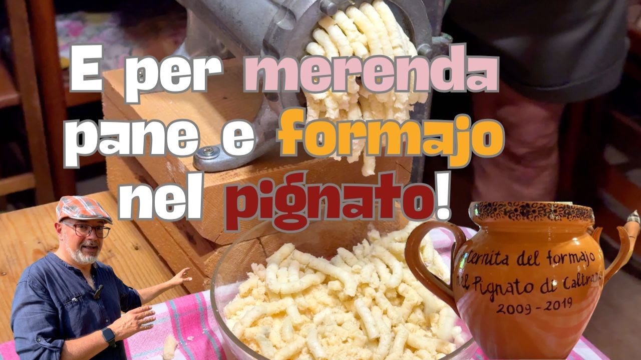 E a merenda, il "Formajo nel pignato"! - YouTube