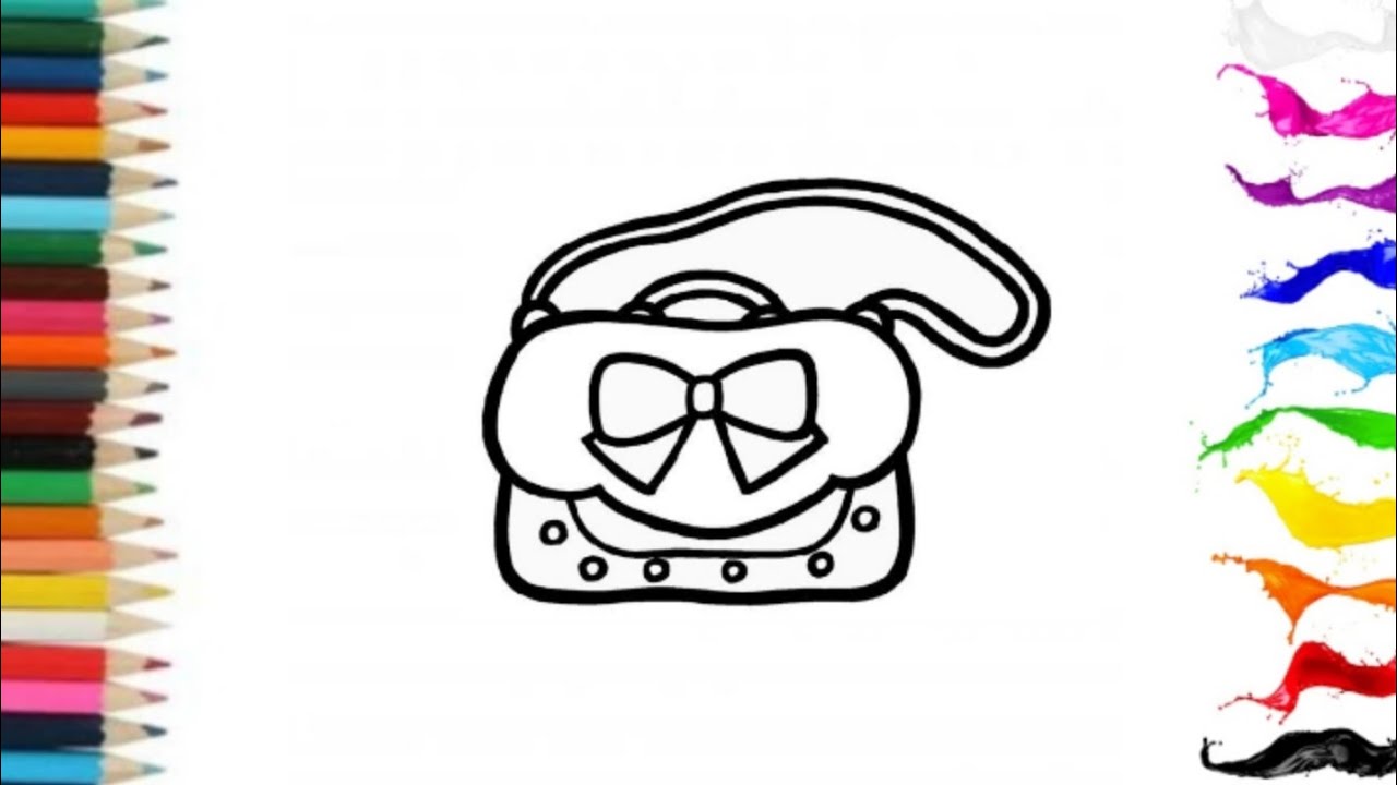 HOW DRAW BAG FOR KIDS/KIDS DRAWING LEARN STEP BY STEP - YouTube