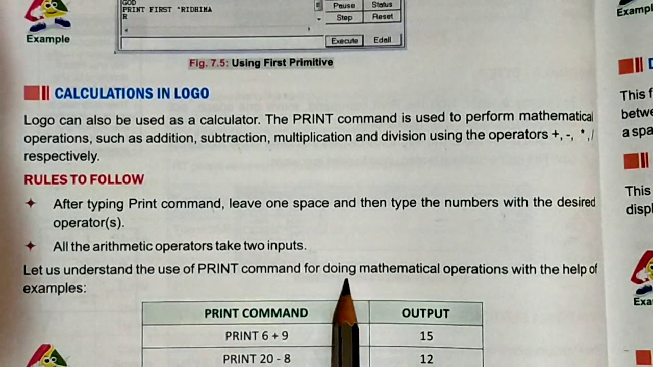 Class 4// LOGO Commands//Calculations In LOGO. - YouTube