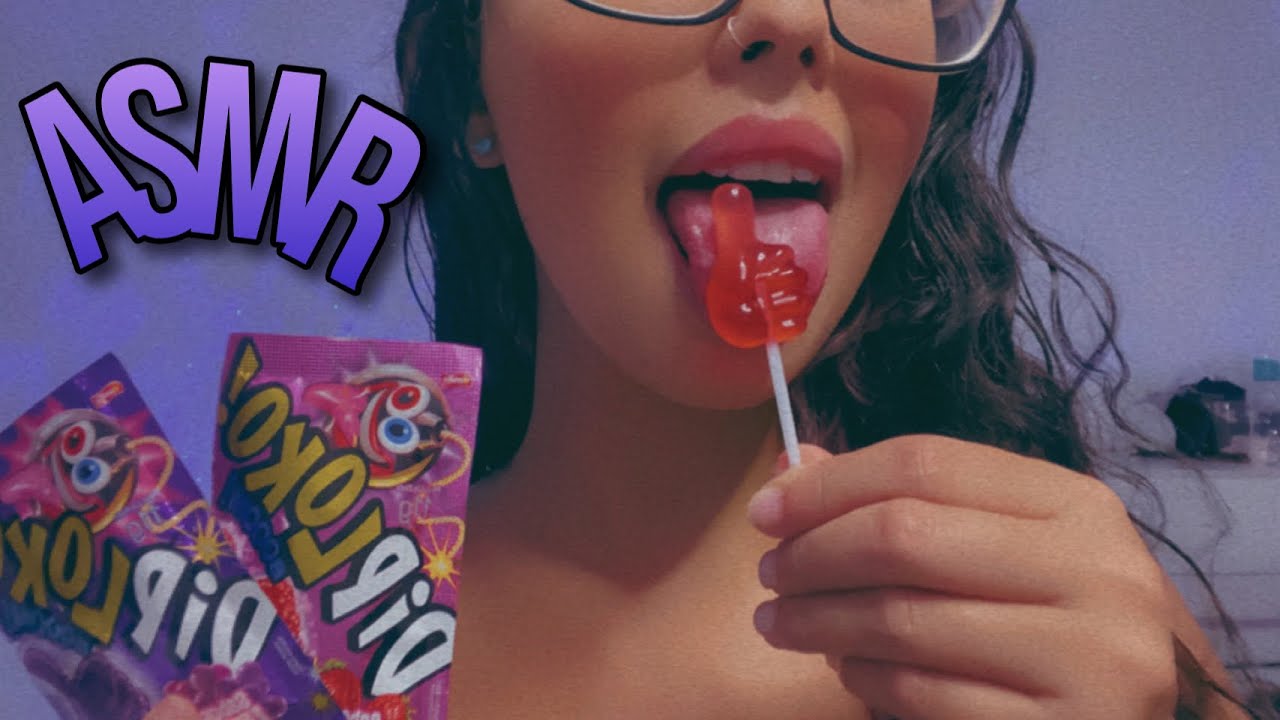 ASMR - SONS DE BOCA INTENSOS COM PIRULITO QUE EXPLODE NA BOCA 🍭 - YouTube