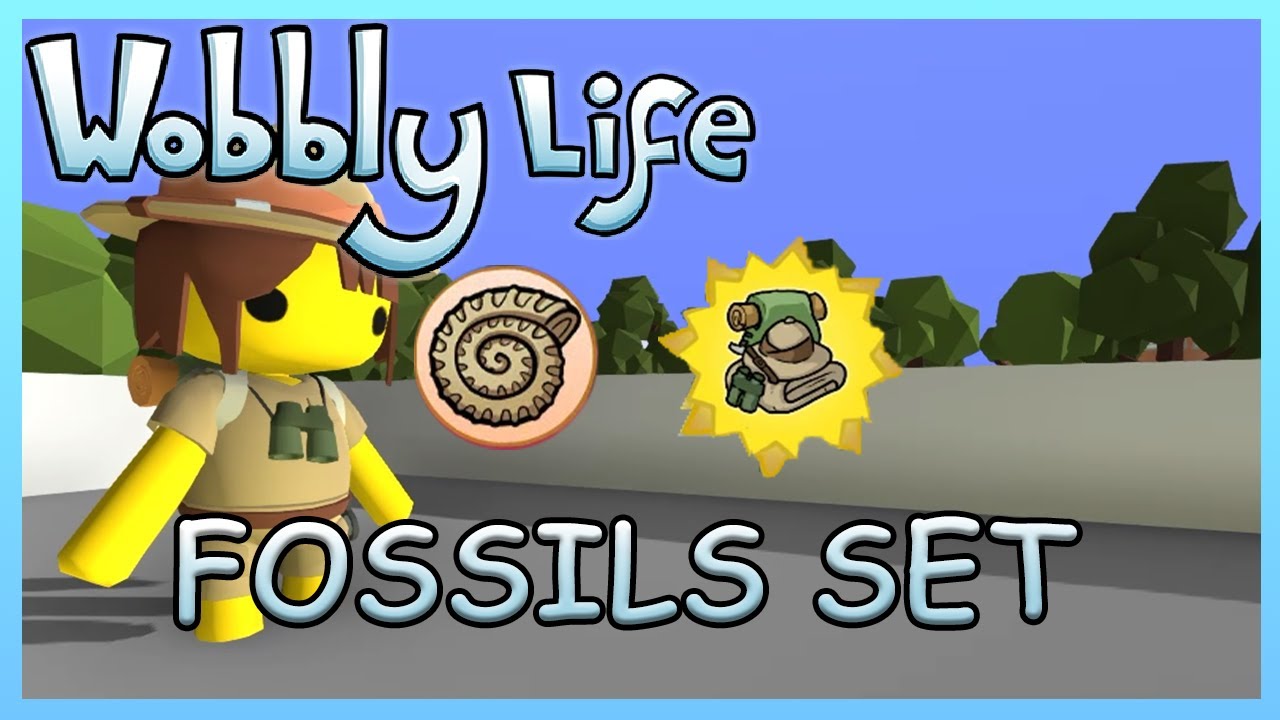 Wobbly Life | FOSSILS SET | Archaeologist Costume #wobblylife #wobblylifesecret - YouTube