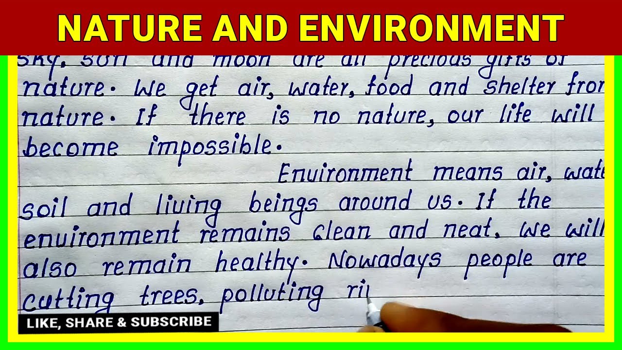 Simple Short English Essay on Nature and Environment | Best English ...