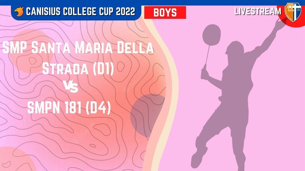 SMP SANTA MARIA DELLA STRADA VS SMPN 181 - BULUTANGKIS PUTRA - YouTube