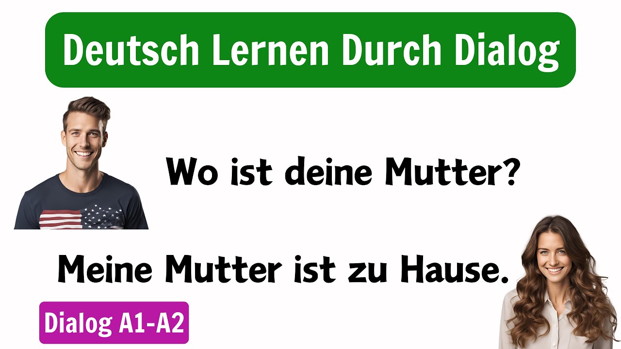 Deutsch Lernen Mit Dialogen A1-A2 | Deutsch Lernen | Hören & Sprechen ...