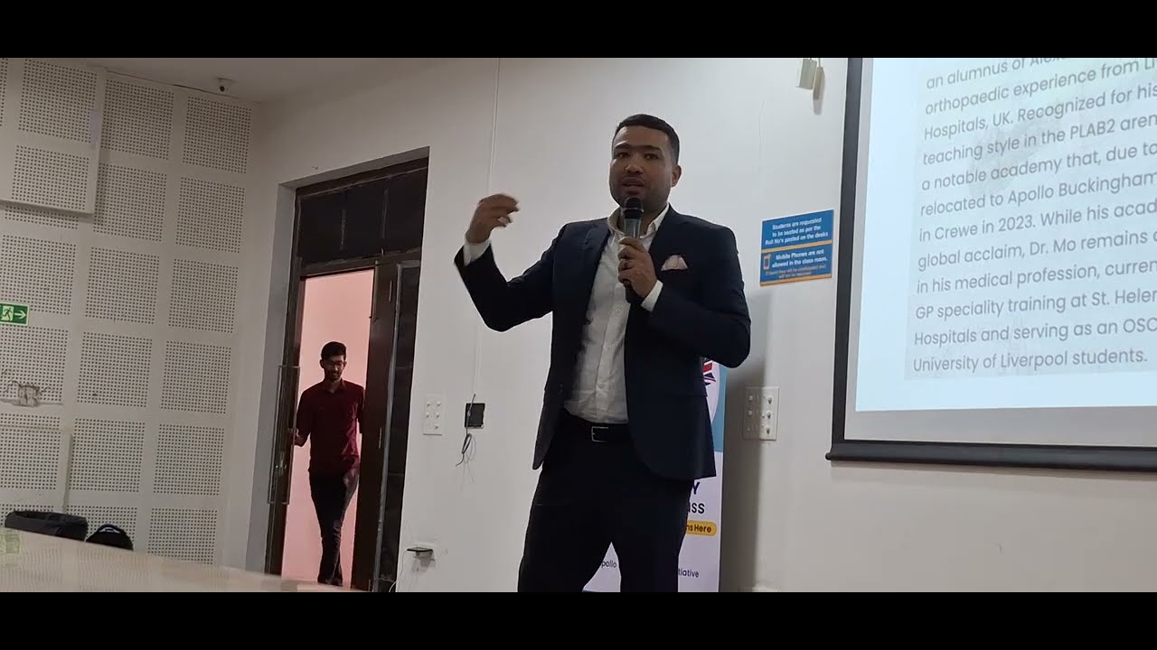 World renowned UKMLA / PLAB tutor from UK, Dr Mo Sobhy conducts ...