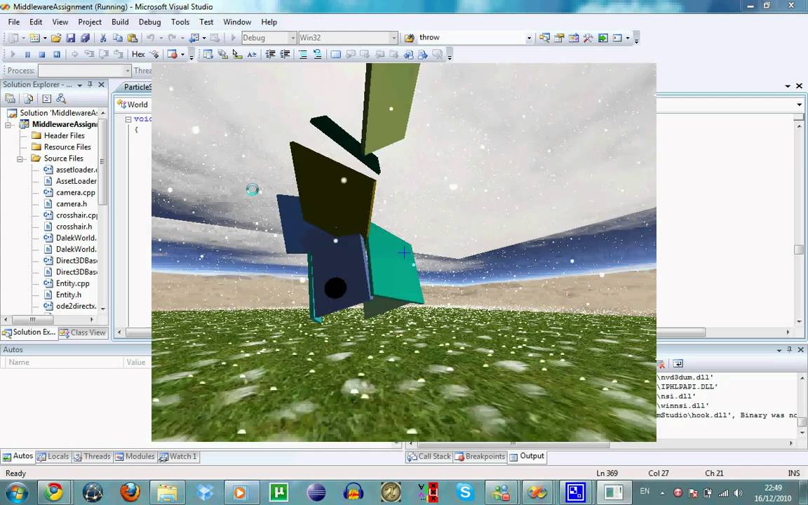 Physics Demo Using ODE - YouTube