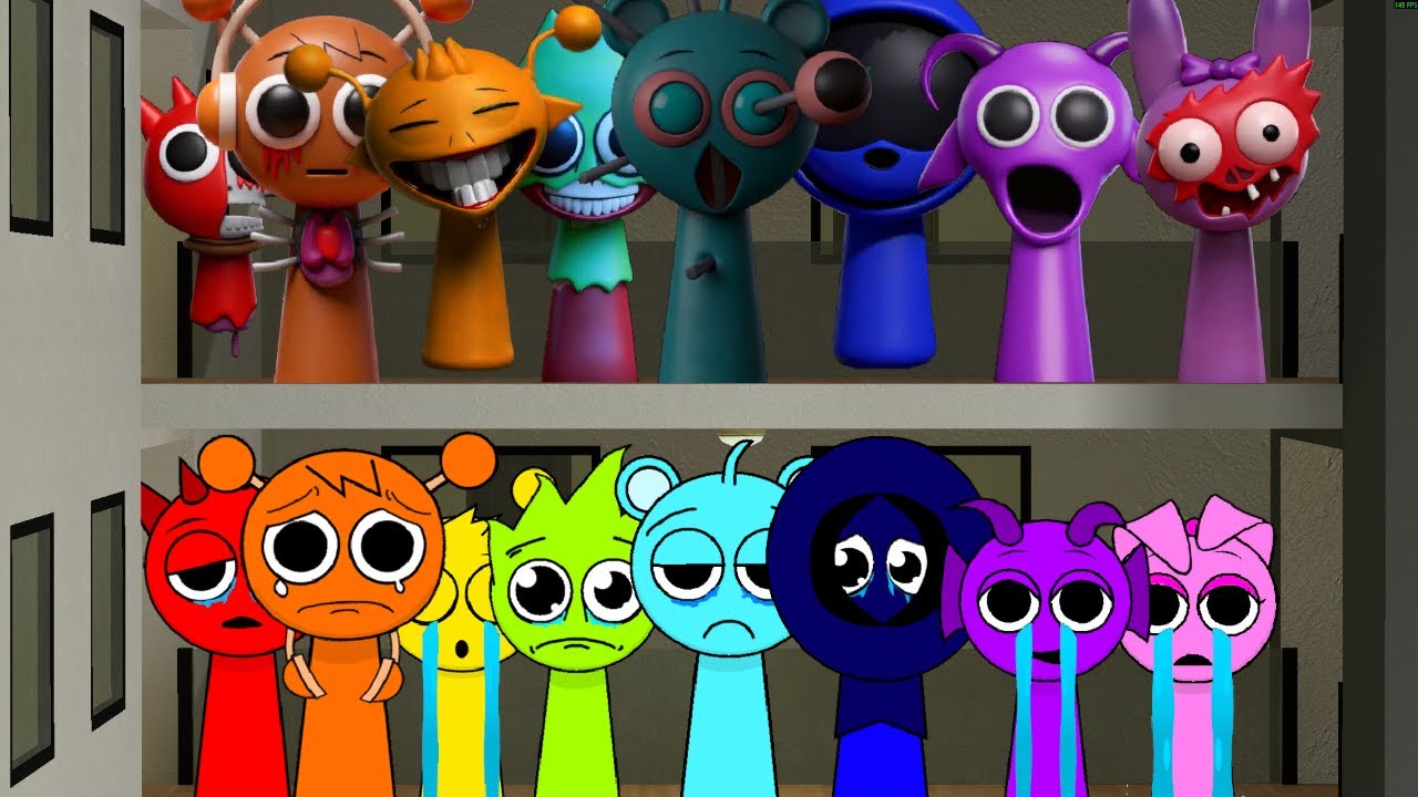 Mini Sprunkies Are Sad and Want Me to Save Them From Whole GMod Hotel ...