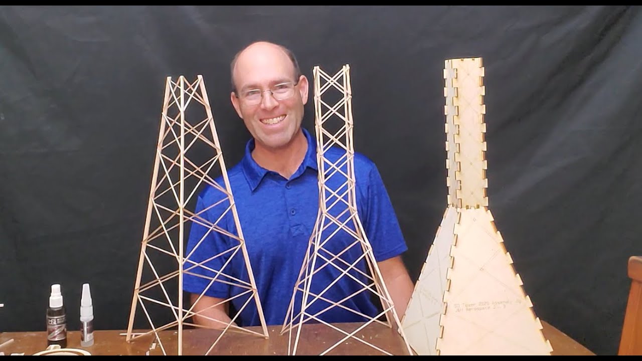 Building 2025 Science Olympiad Towers with J&H Aerospace jigs - YouTube