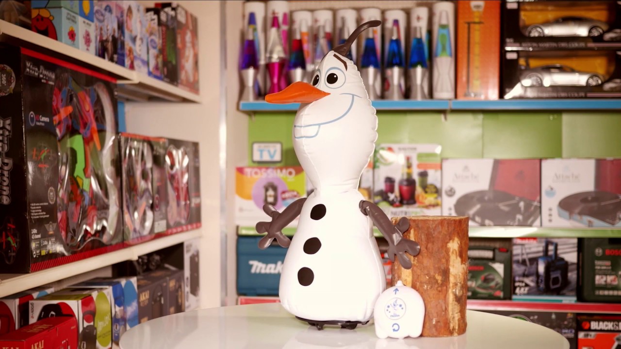 Frozen Remote-Controlled Inflatable Olaf with Sounds - YouTube