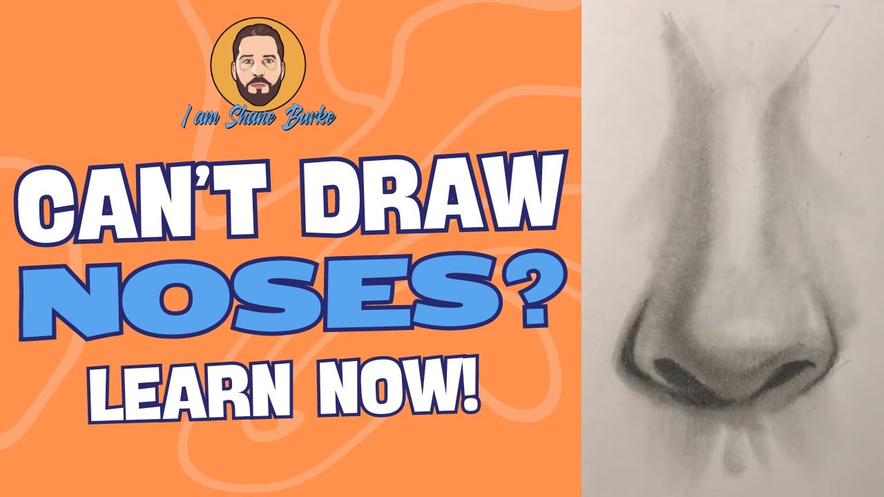 Easy Tips for Drawing a Realistic Nose! Step by Step for Beginners ...