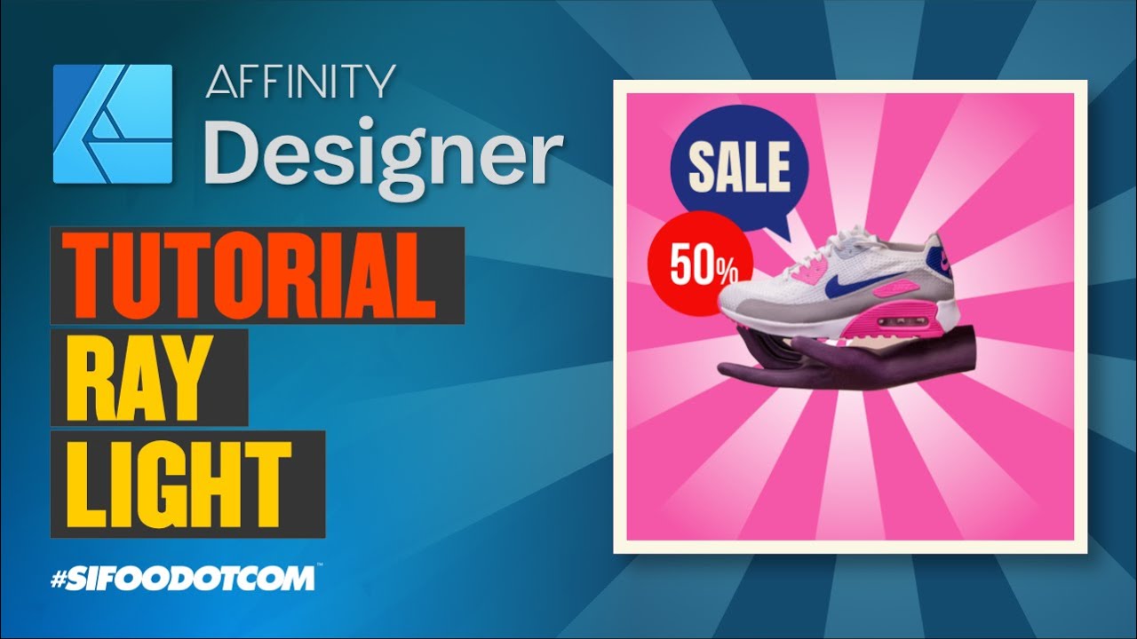 How To Create LIGHT RAYS (Affinity Designer Tutorial) | SDC Affinity ...